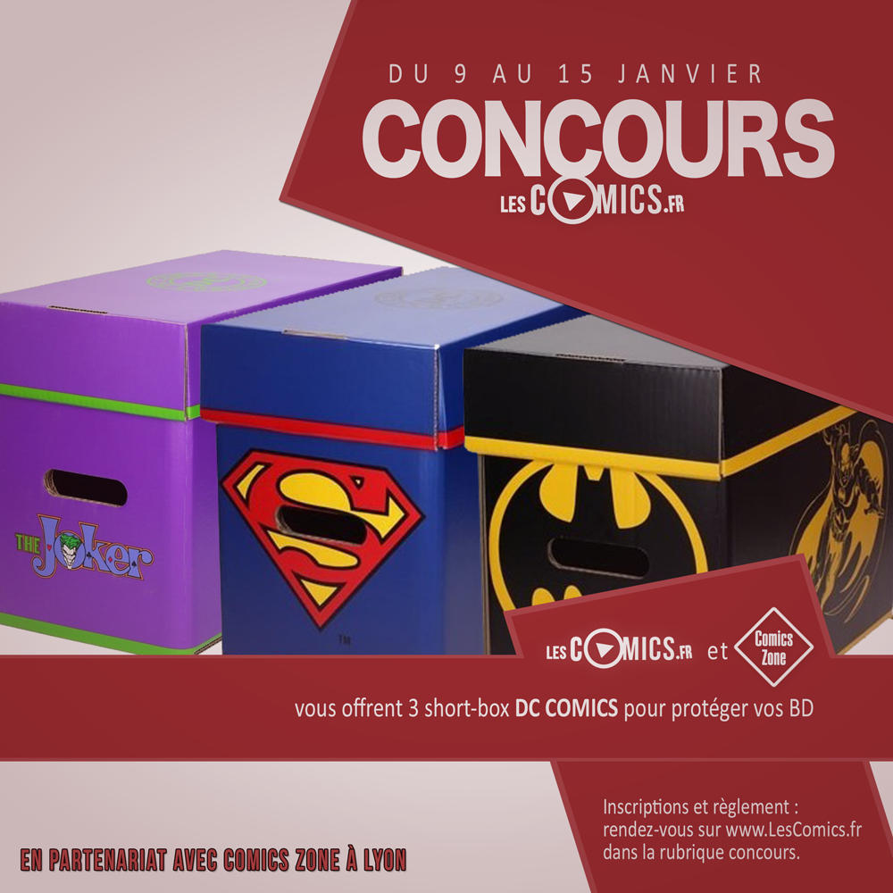 [concours] Gagnez 3 short-box DC Comics - LesComics.fr